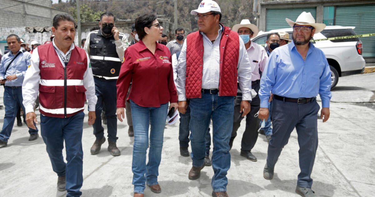 Supervisan autoridades ruta de evacuación en el volcán Popocatépetl